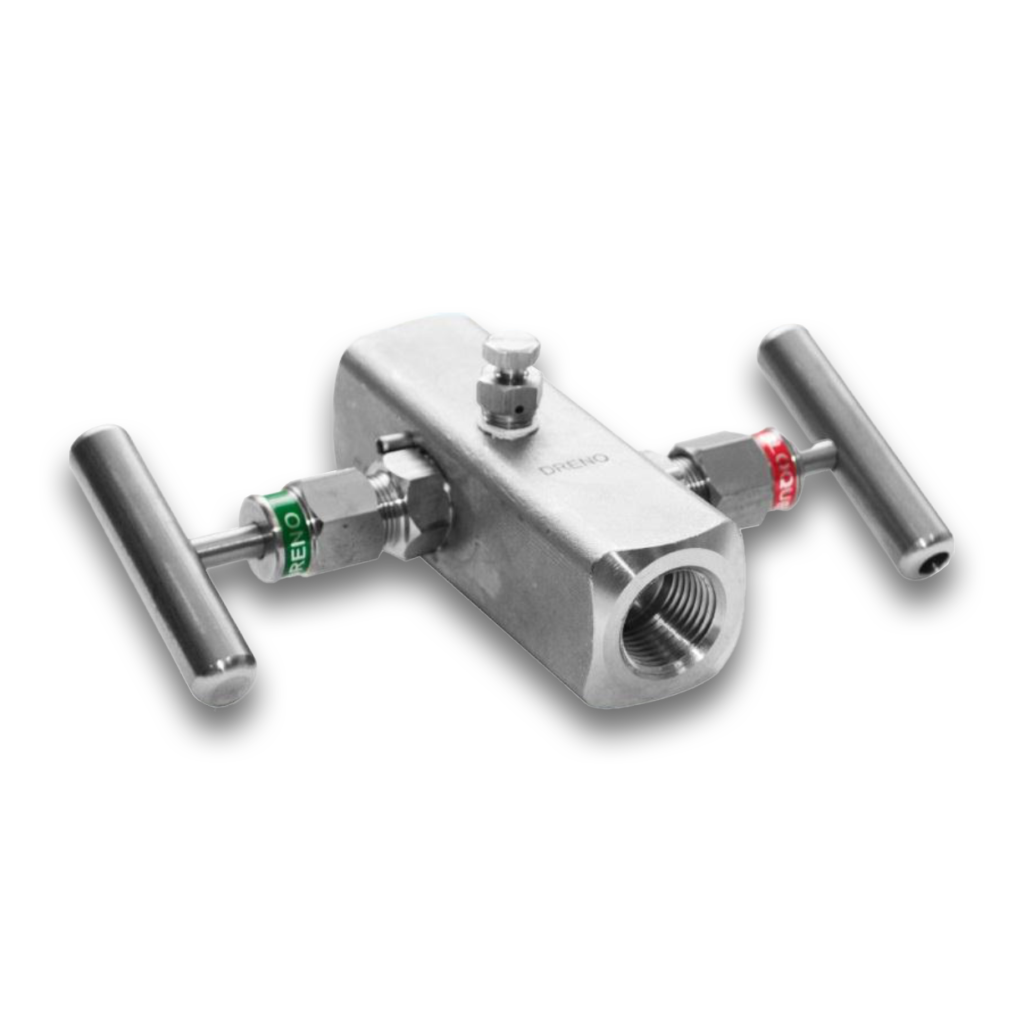 Válvula Manifold 2 Vias FxF 1/2"NPT WCF8M - Wärme do Brasil